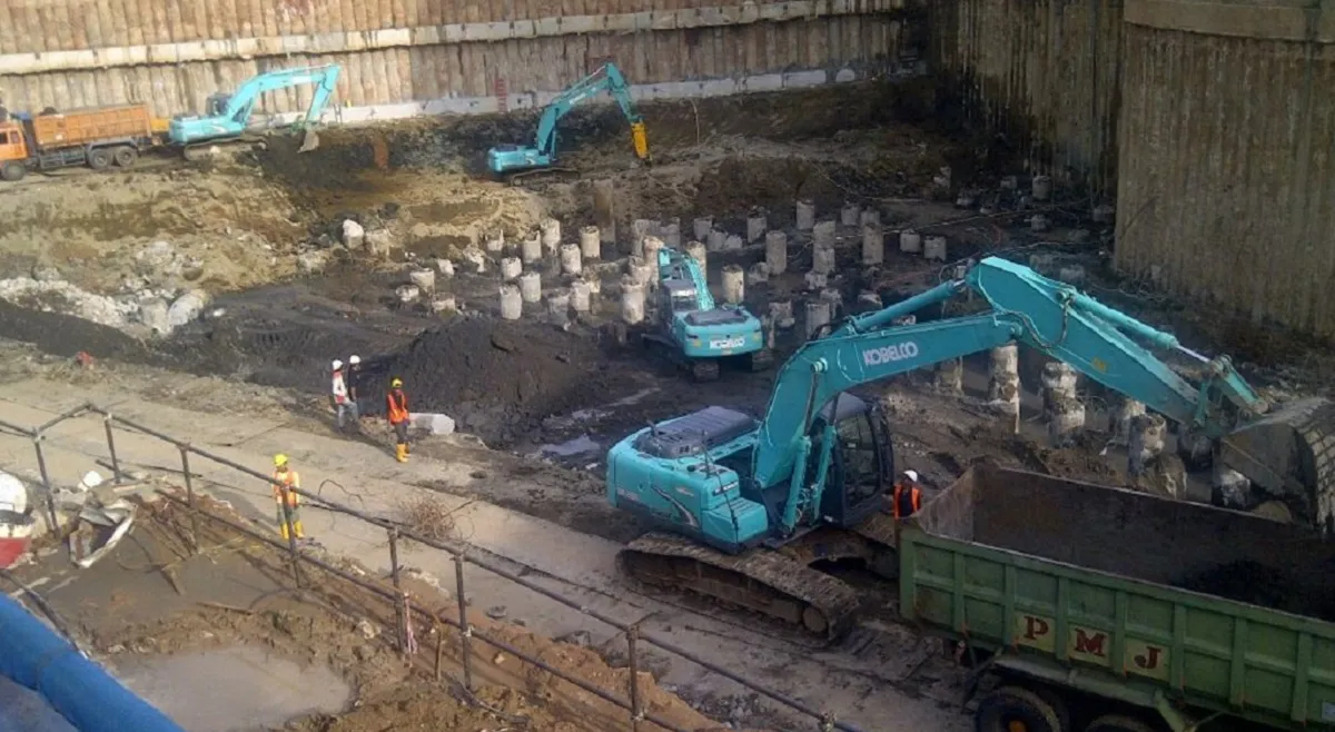 GALIAN BASEMENT METODE OPEN CUT | SERVICE PT PRIMA MAJU JAYA | PT Prima ...